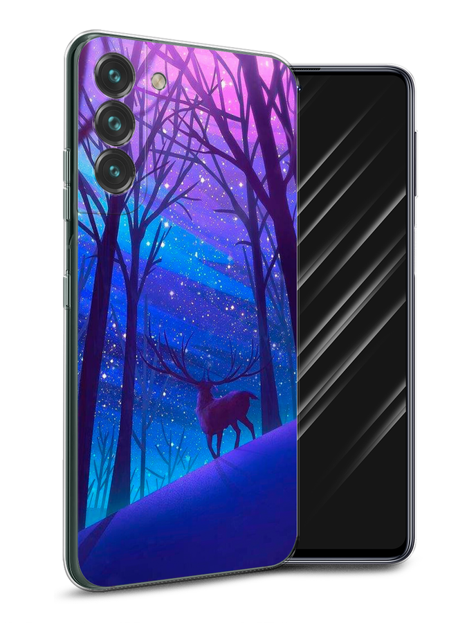 Чехол Awog на Samsung Galaxy S22 / Самсунг S22 "Северный олень"