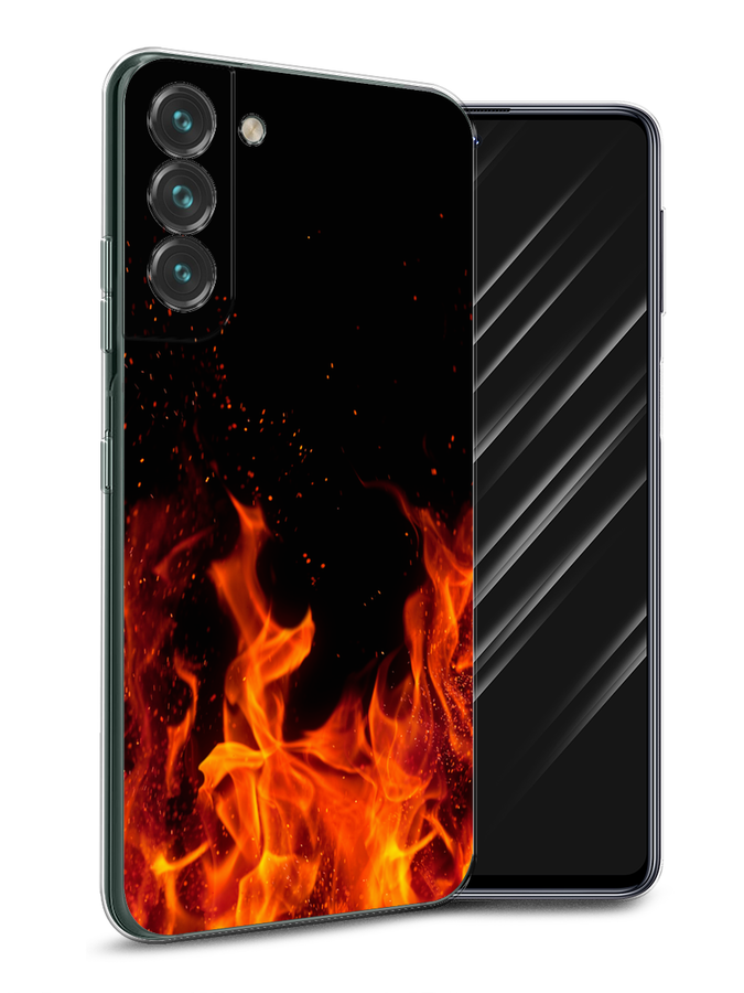 Чехол Awog на Samsung Galaxy S22 / Самсунг S22 "Все в огне"
