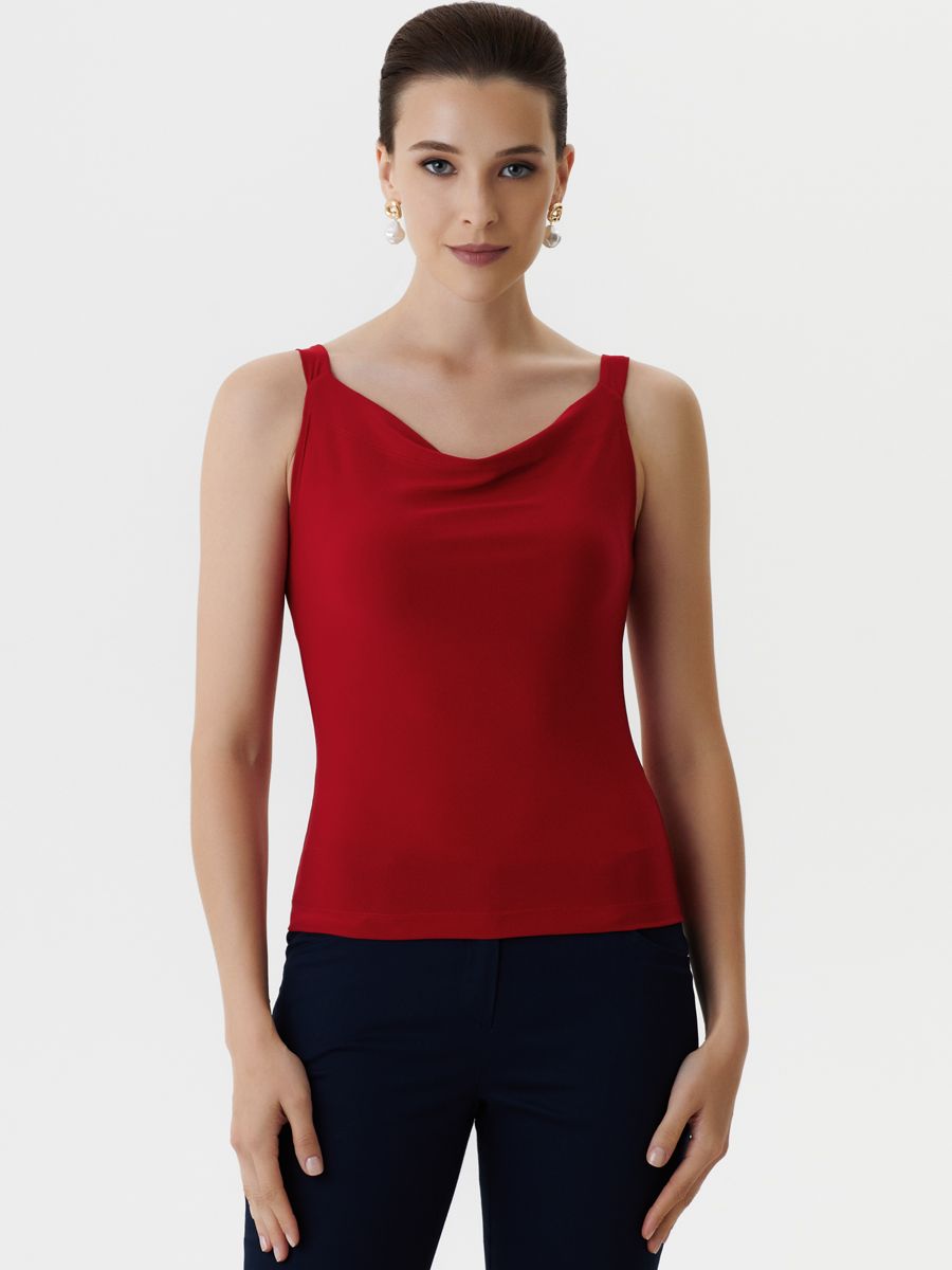 Блуза женская Арт-Деко L-1060 красная 50 RU