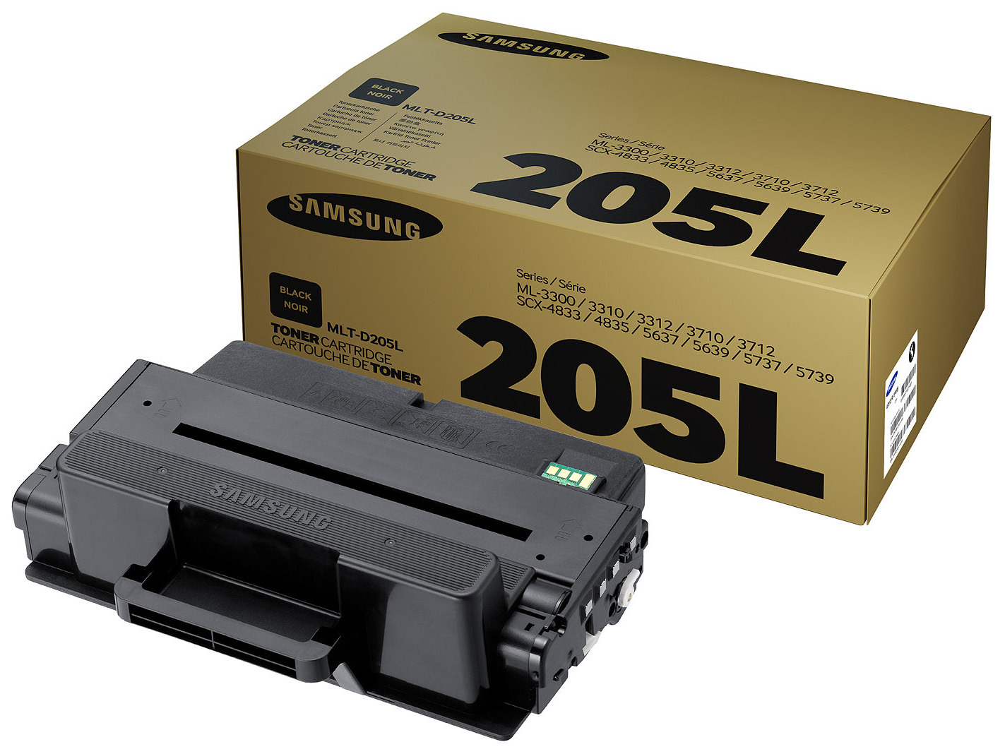 Картридж для лазерного принтера Samsung MLT-D205L, черный, оригинал