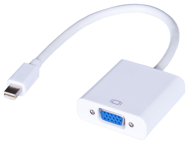 Адаптер GAL Mini DisplayPort-VGA, M-F White