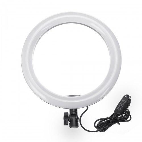 Кольцевая лампа NoBrand M-33, 33 см, White/Black