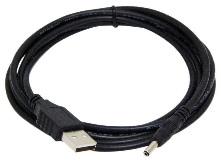 Кабель Cablexpert USB A-DC Jack 3.5, M-M 1,8м Black (CC-USB-AMP35-6)