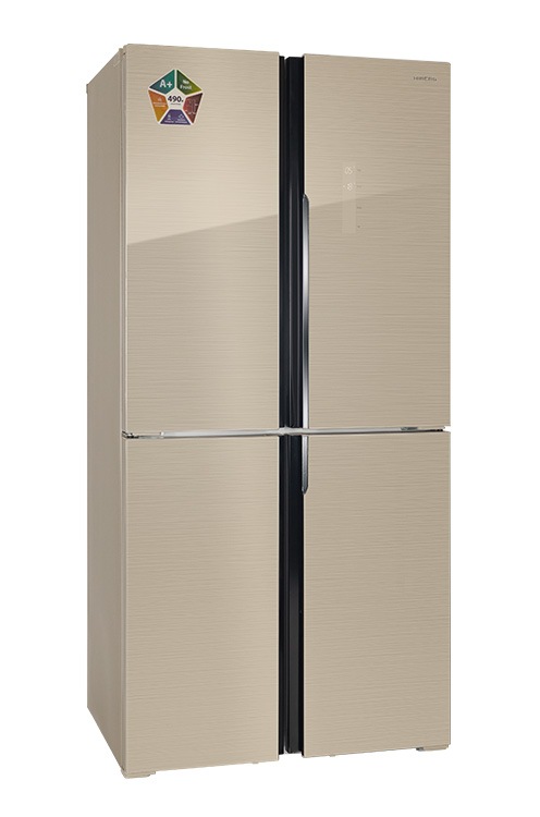 Холодильник Hiberg RFQ-500DX NFGY бежевый
