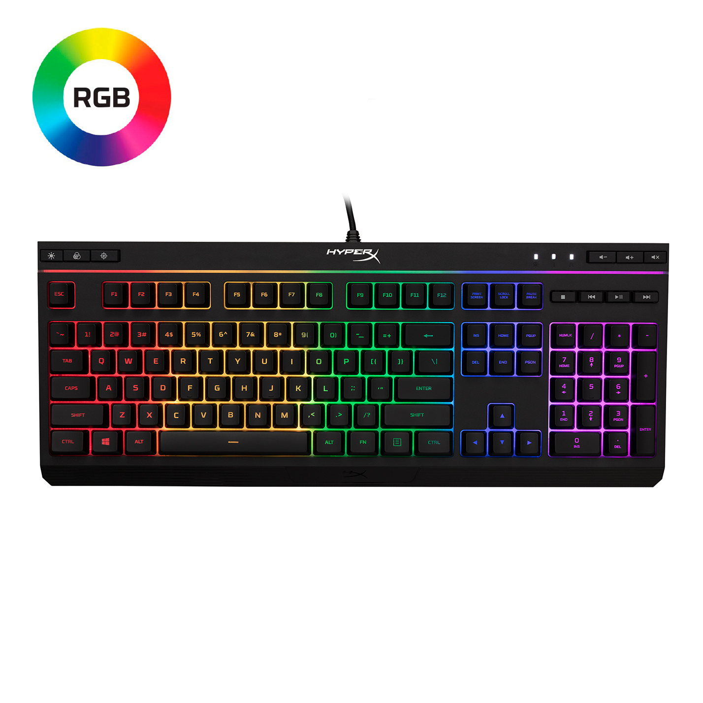 Проводная игровая клавиатура HyperX Alloy Core Black (HX-KB5ME2-US)