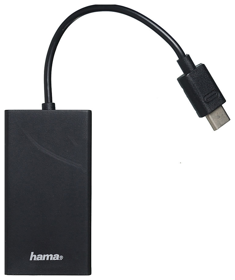 Разветвитель для компьютера Hama USB 2.0 черный 54144