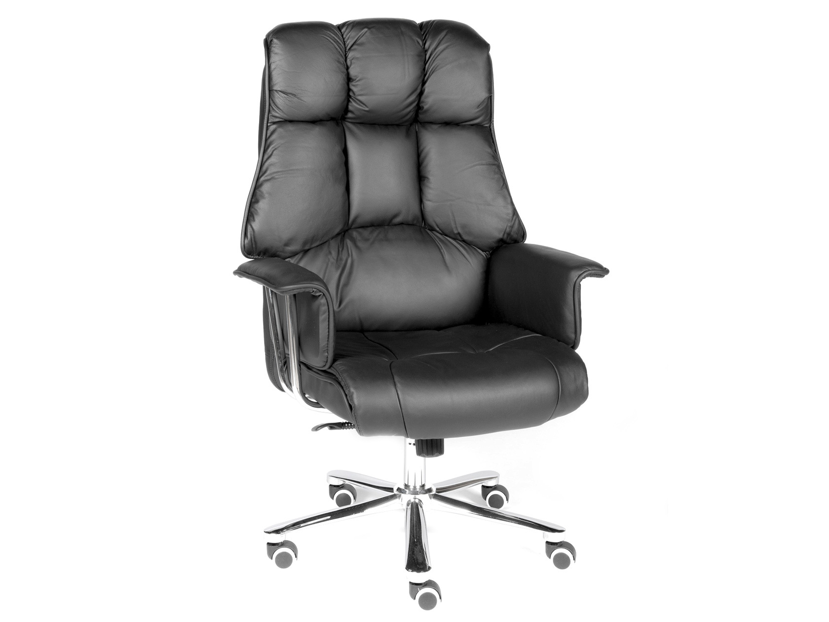 Кресло руководителя Норден Кресло H-1133 Черный, натуральная кожа