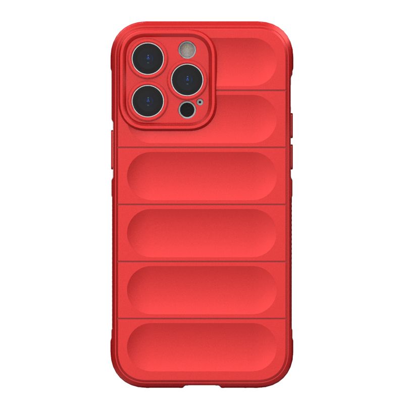 Противоударный чехол Flexible Case для iPhone 14 Pro (красный)