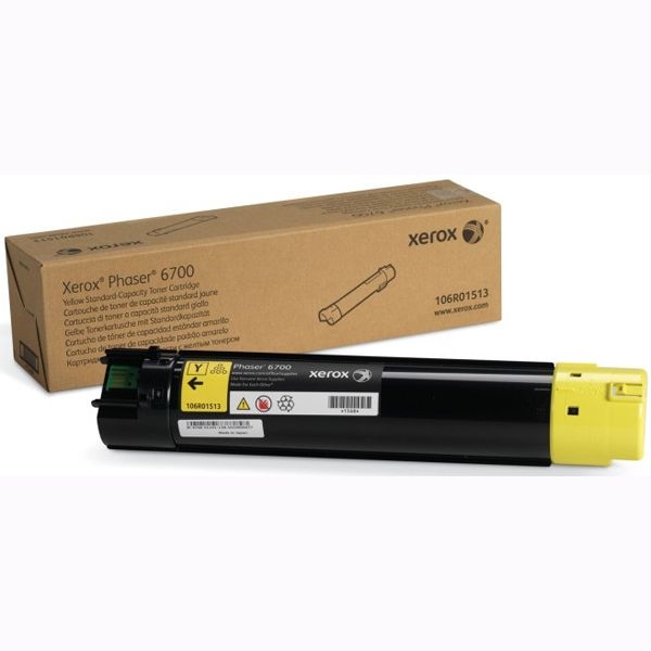 Картридж для лазерного принтера Xerox 106R01513, желтый, оригинал