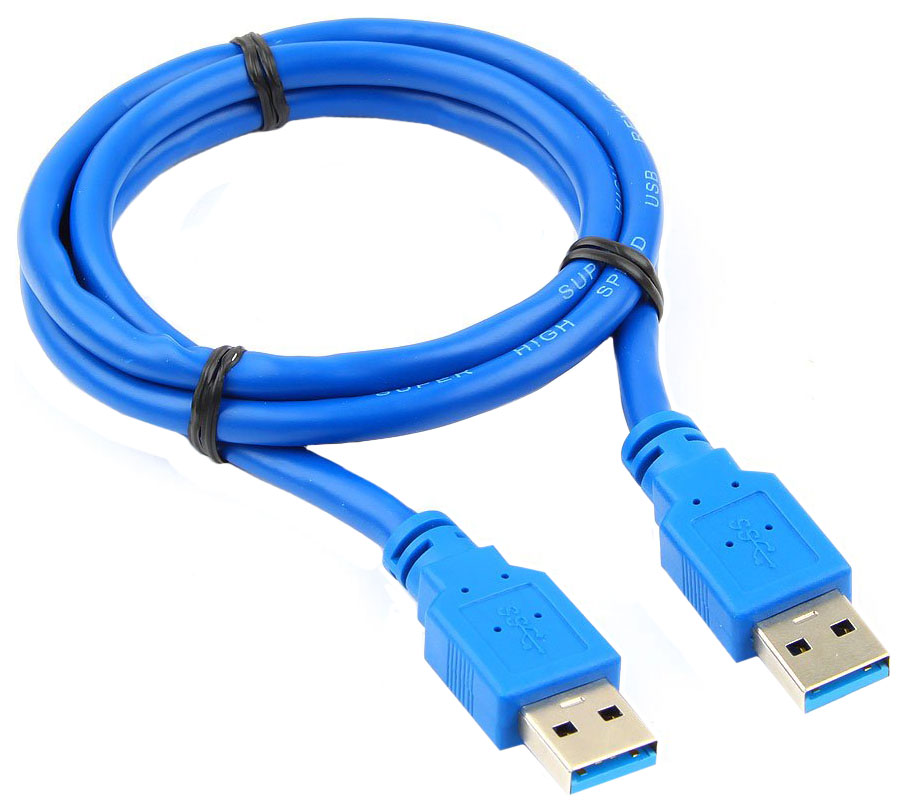 Кабель Cablexpert USB A-USB A, M-M 1м Blue (CCP-USB3-AMAM-1M)