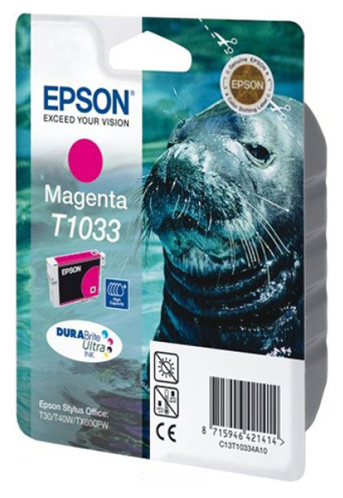 Картридж для струйного принтера Epson C13T10334A10, пурпурный, оригинал