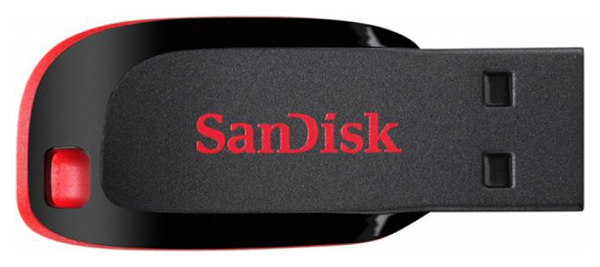Флешка SanDisk Cruzer Blade 128ГБ Red/Black (SDCZ50-128G-B35)