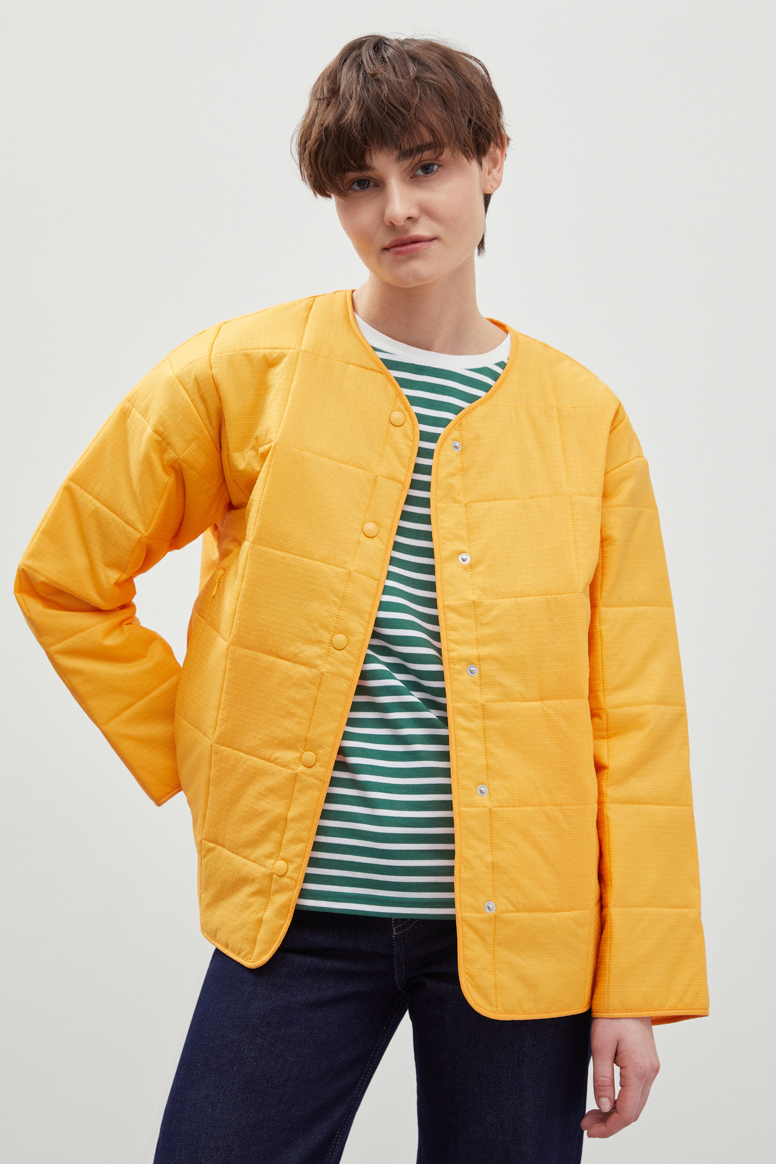 Куртка женская Finn Flare FBD11041 желтая XL