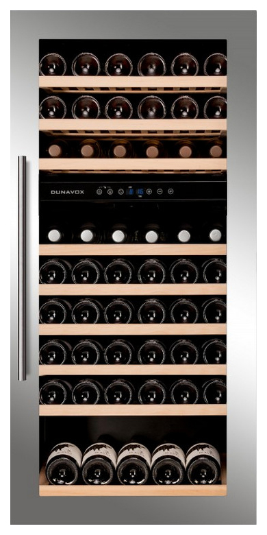 Встраиваемый винный шкаф Dunavox DAB-89.215DSS Black