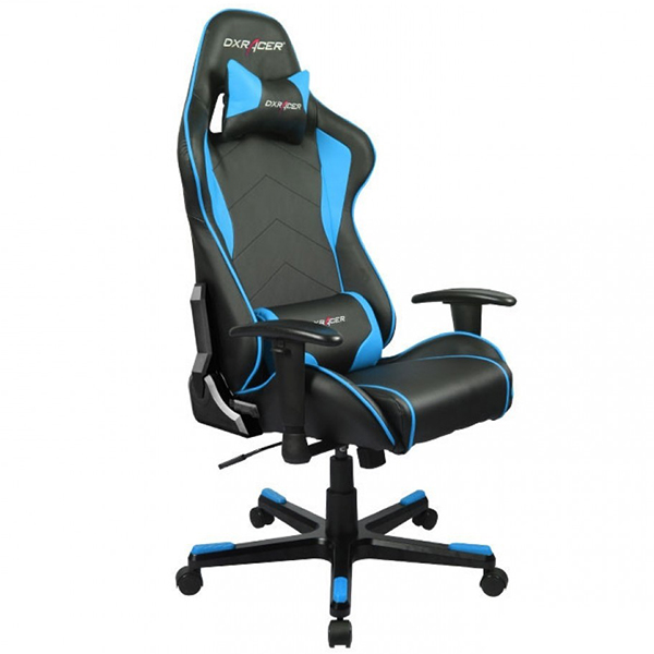Игровое кресло DXRacer Iron OH/FE08/NB, синий/черный
