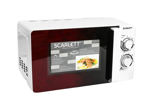 Микроволновая печь соло Scarlett SC-MW9020S04M белый, черный
