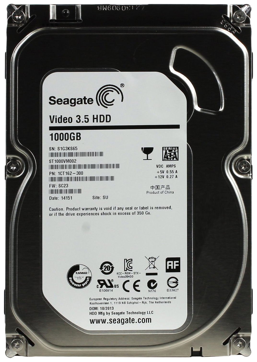 Жесткий диск Seagate Video 3ТБ (ST3000VM002)