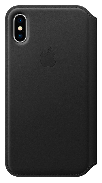 Чехол Apple MQRV2ZM/A iPhone X флип-кейс черный