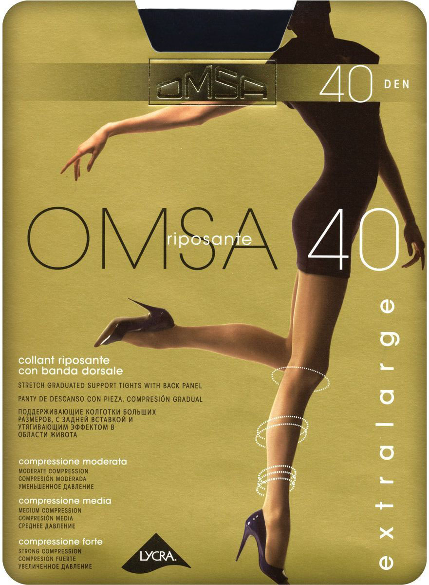 Колготки женские Omsa OMSA черные 3 (M)