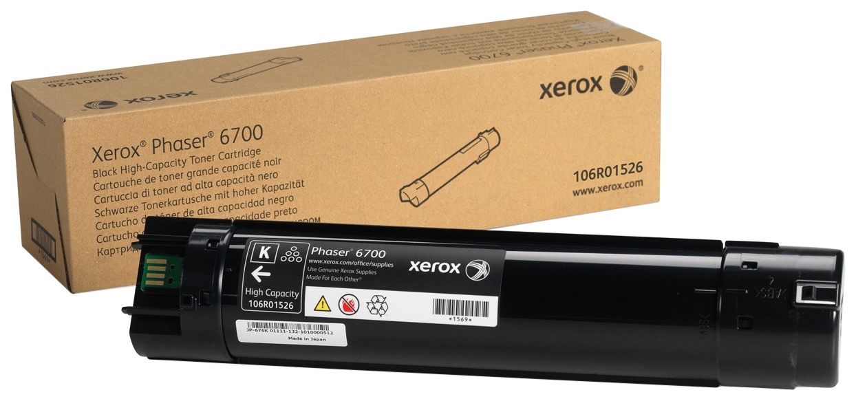 Картридж для лазерного принтера Xerox 106R01526, черный, оригинал