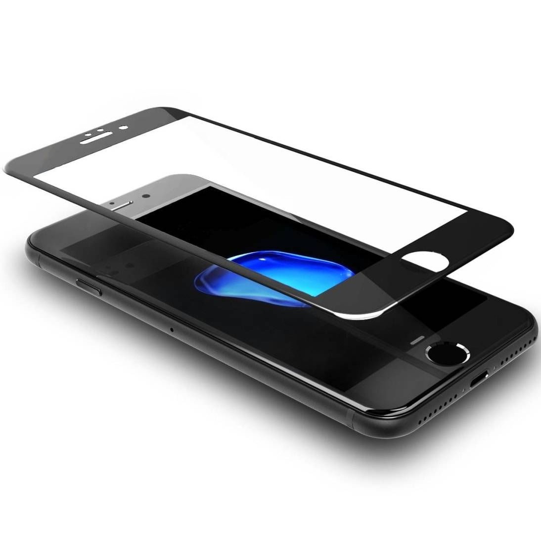 Защитное стекло LuxCase для Apple iPhone 8 7 6 3D FG Ivory