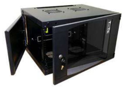 Серверный шкаф Lanmaster TWT-CBWNG-6U-6X4-BK Глубина 45см, черный