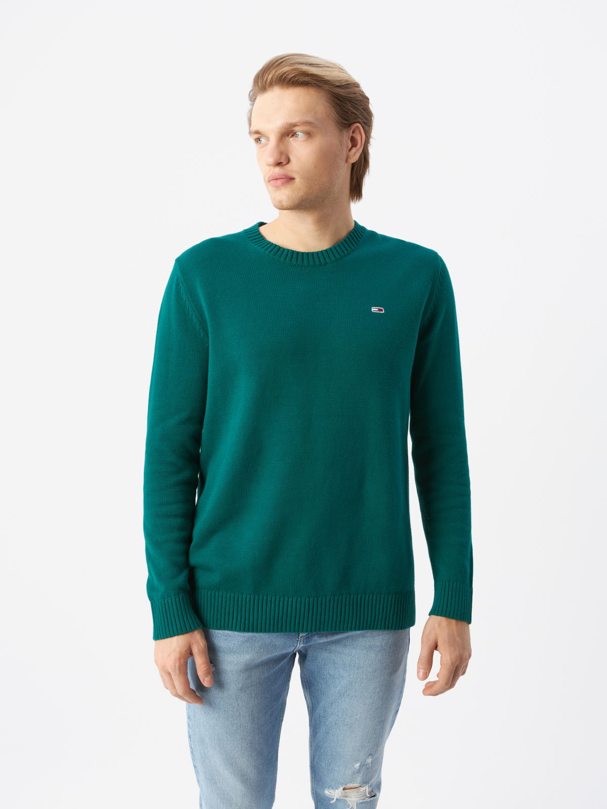 Джемпер мужской Tommy Jeans DM0DM11856L6O зеленый XXL