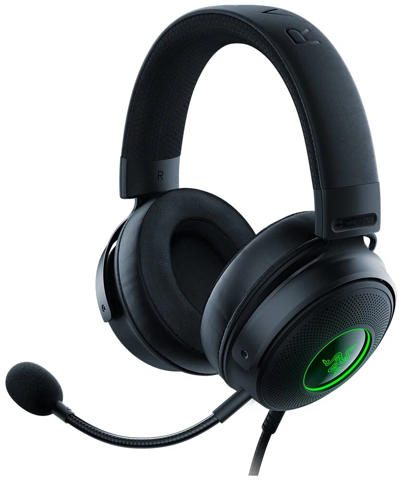 Игровые наушники Razer Kraken V3 Hypersense черный (RZ04-03770100-R3M1)