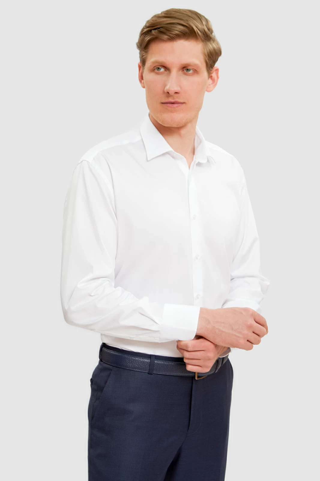 Рубашка мужская Kanzler 3S-402RL-1165-02 белая 42 RU