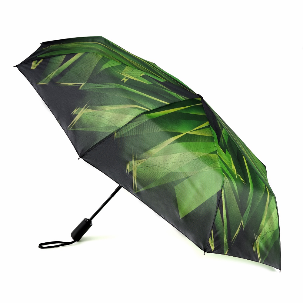 Зонт женский Henry Backer Q25822 зеленый/черный