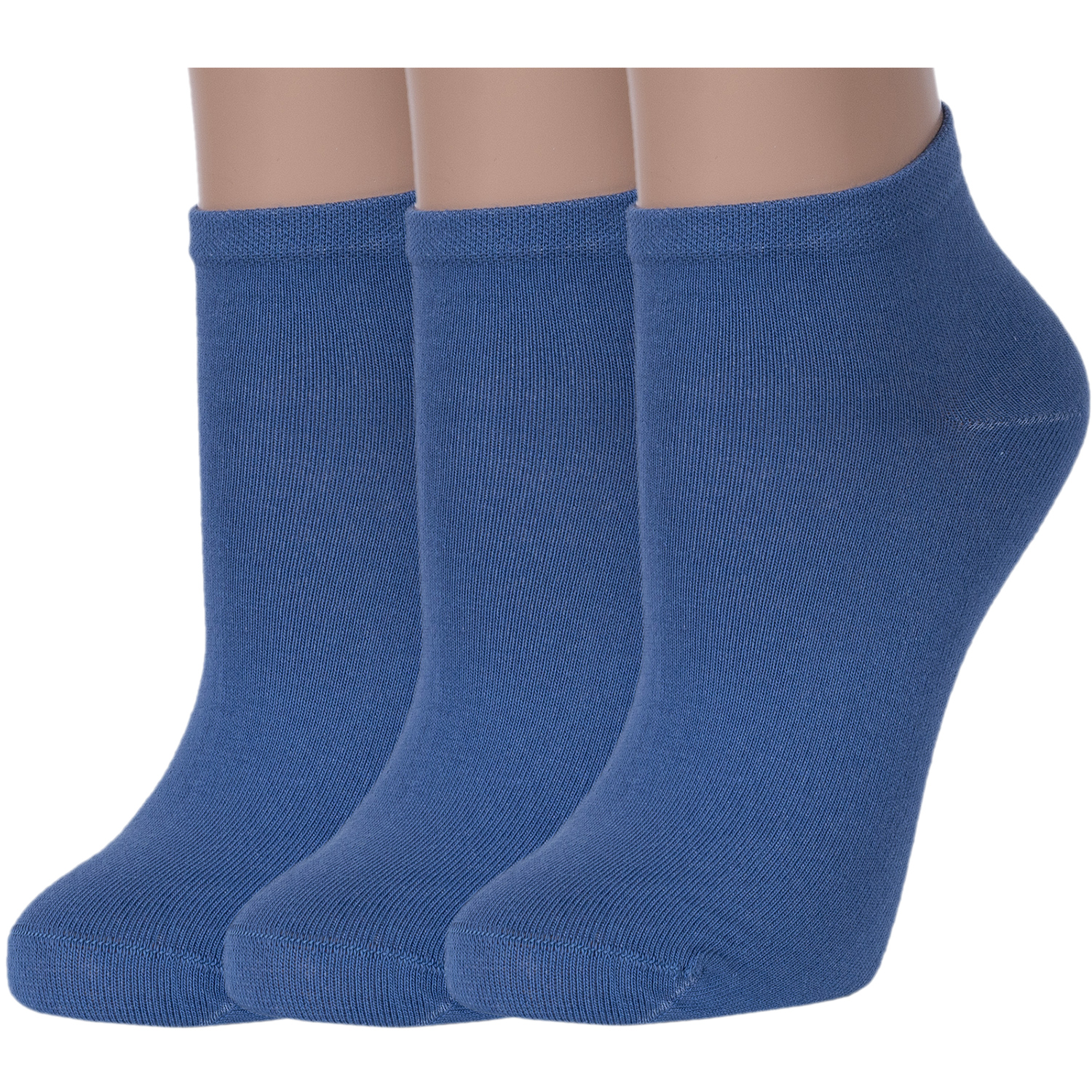 Комплект носков женских Rusocks 3-Ж-1700 синих 23-25