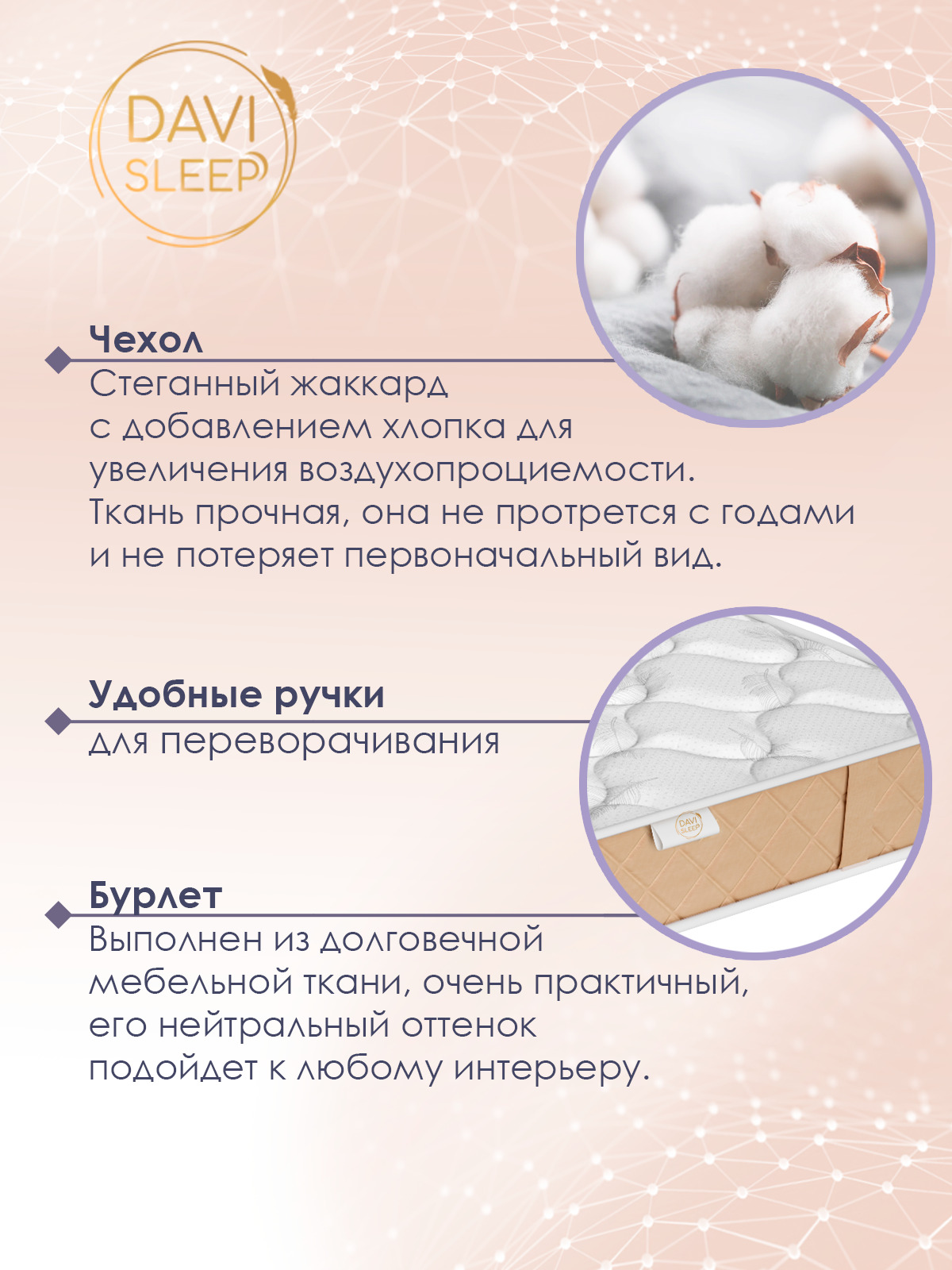 Матрас 115х200 пружинный, DAVI SLEEP Spring Pro, ортопедический на кровать 200х115