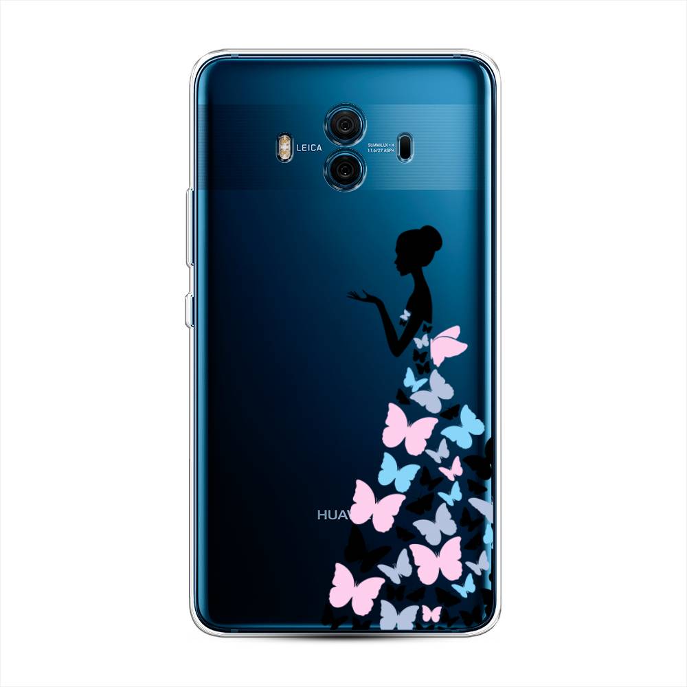 Чехол Awog  на Huawei Mate 10 "Платье из бабочек"