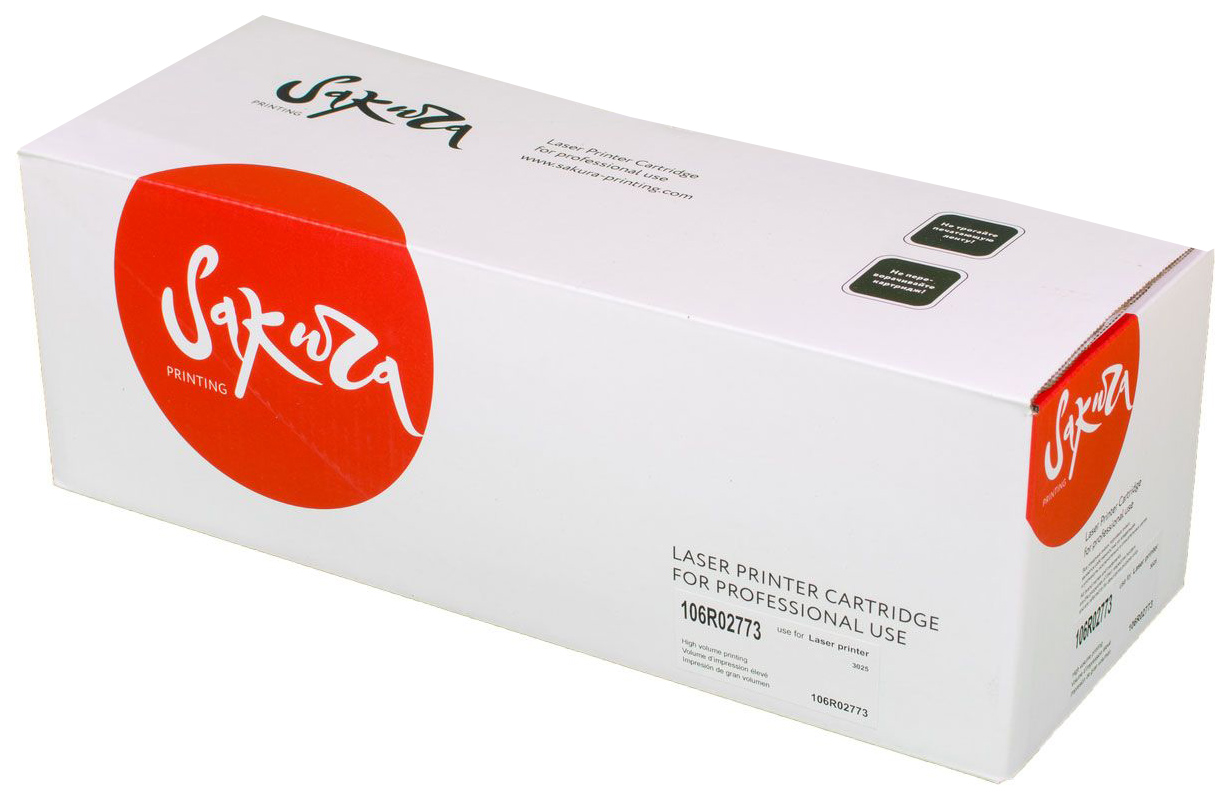 Картридж для лазерного принтера Sakura 106R02773, черный