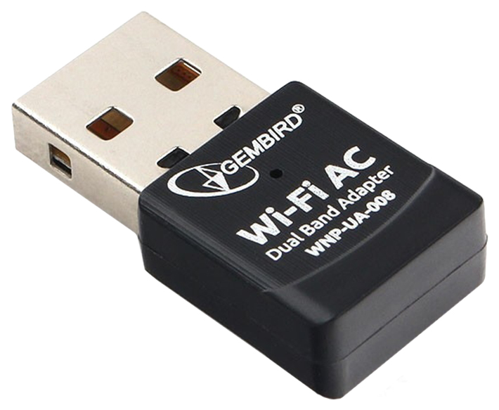 Адаптер сетевой USB - WiFi Gembird WNP-UA-008 802.11bgn - 433 Мбит-с