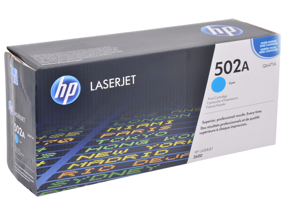 Картридж для лазерного принтера HP 502A (Q6471A) голубой, оригинал
