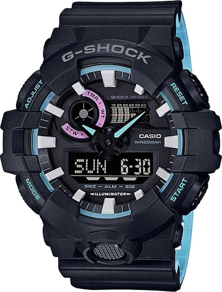 Наручные часы Casio G-Shock GA-700PC-1A с хронографом