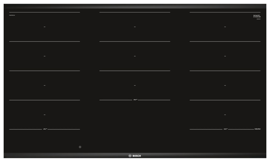 Встраиваемая варочная панель индукционная Bosch PXX975DC1E черный