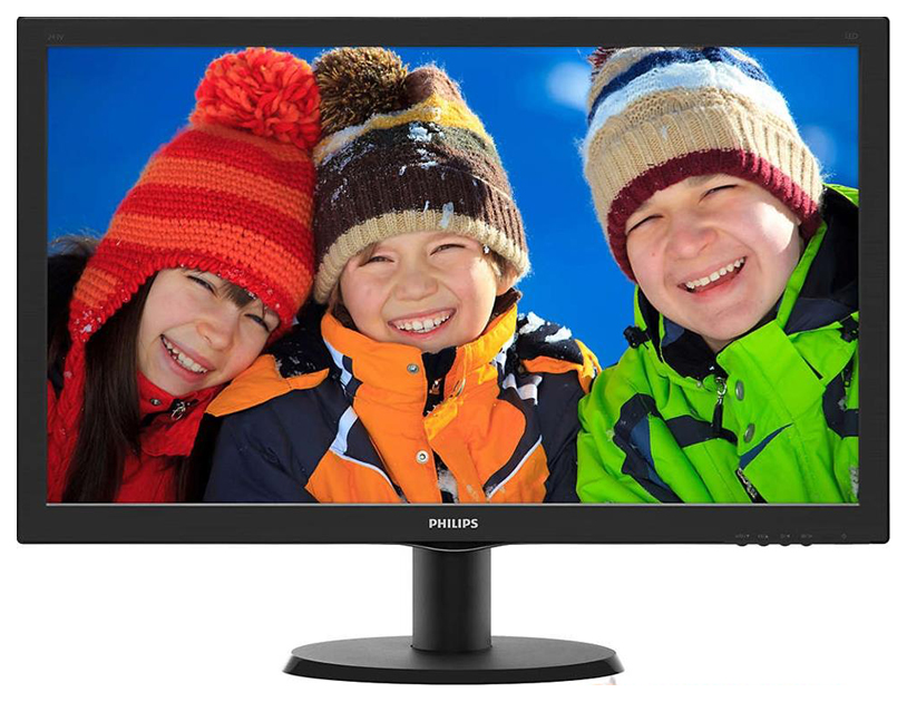 23.6" Монитор Philips 243V5QSBA/01 Black 75Hz 1920x1080 VA