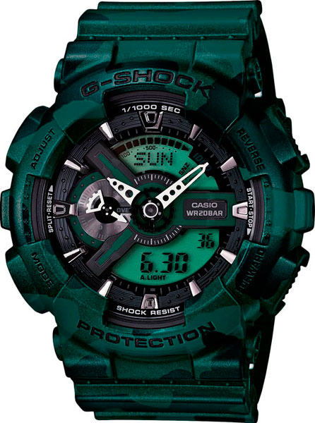 Наручные часы Casio G-Shock GA-110CM-3A с хронографом