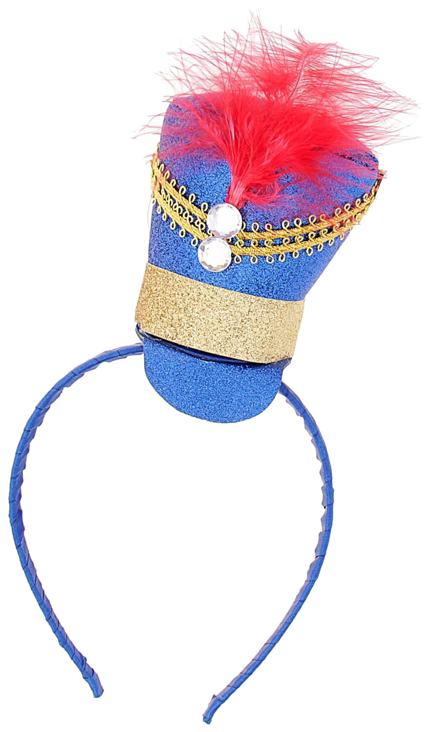 Карнавальный ободок Гусар, два цвета синий, белый Страна Карнавалия