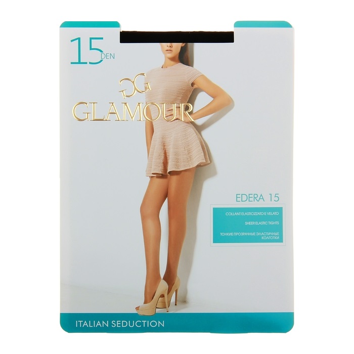 Колготки женские Glamour черные 4 (L)