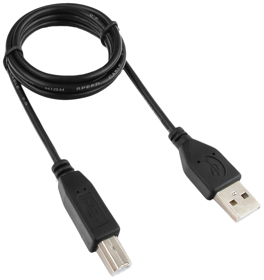 Кабель Гарнизон USB A-USB B, M-M 1м Black (GCC-USB2-AMBM-1M)