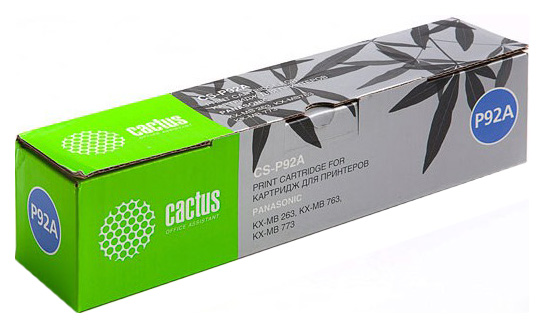 Тонер-картридж для лазерного принтера CACTUS CS-P92A черный, совместимый