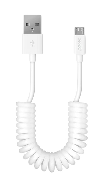 Кабель Deppa 72122 microUSB 1,2м White