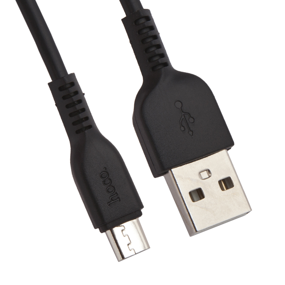 Кабель Hoco x20 microUSB 1м Black