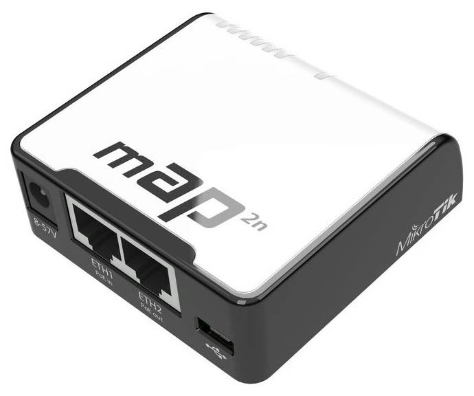 Wi-Fi роутер MikroTik RBmAP2nD White/Black