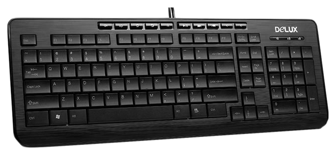 Проводная клавиатура Delux K3100 Black