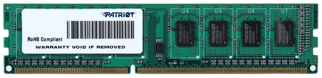 Оперативная память Patriot Signature 4Gb DDR-III 1600MHz (PSD34G160081)