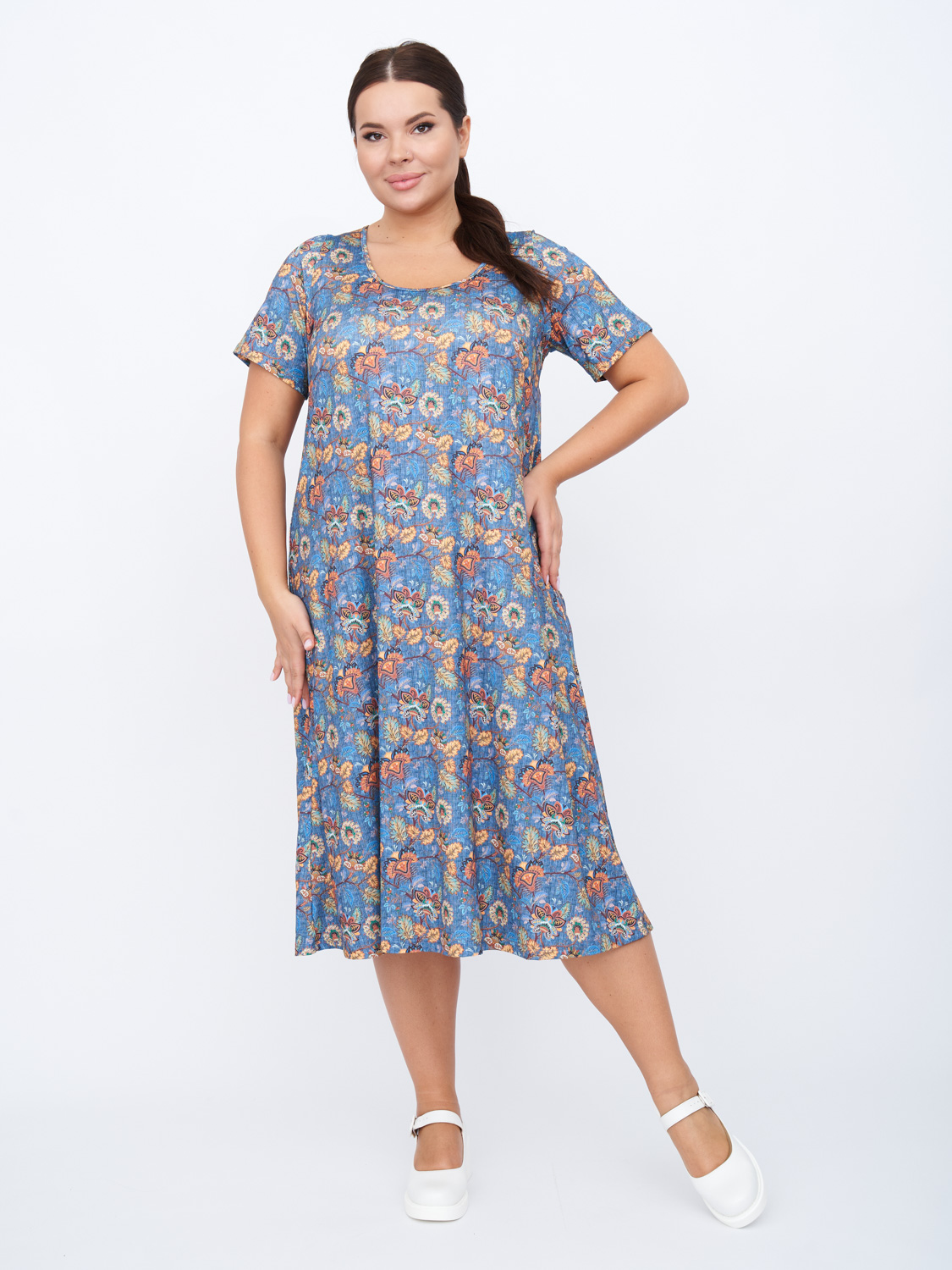 Платье женское ARTESSA PP21807FLW11 синее 60-62 RU